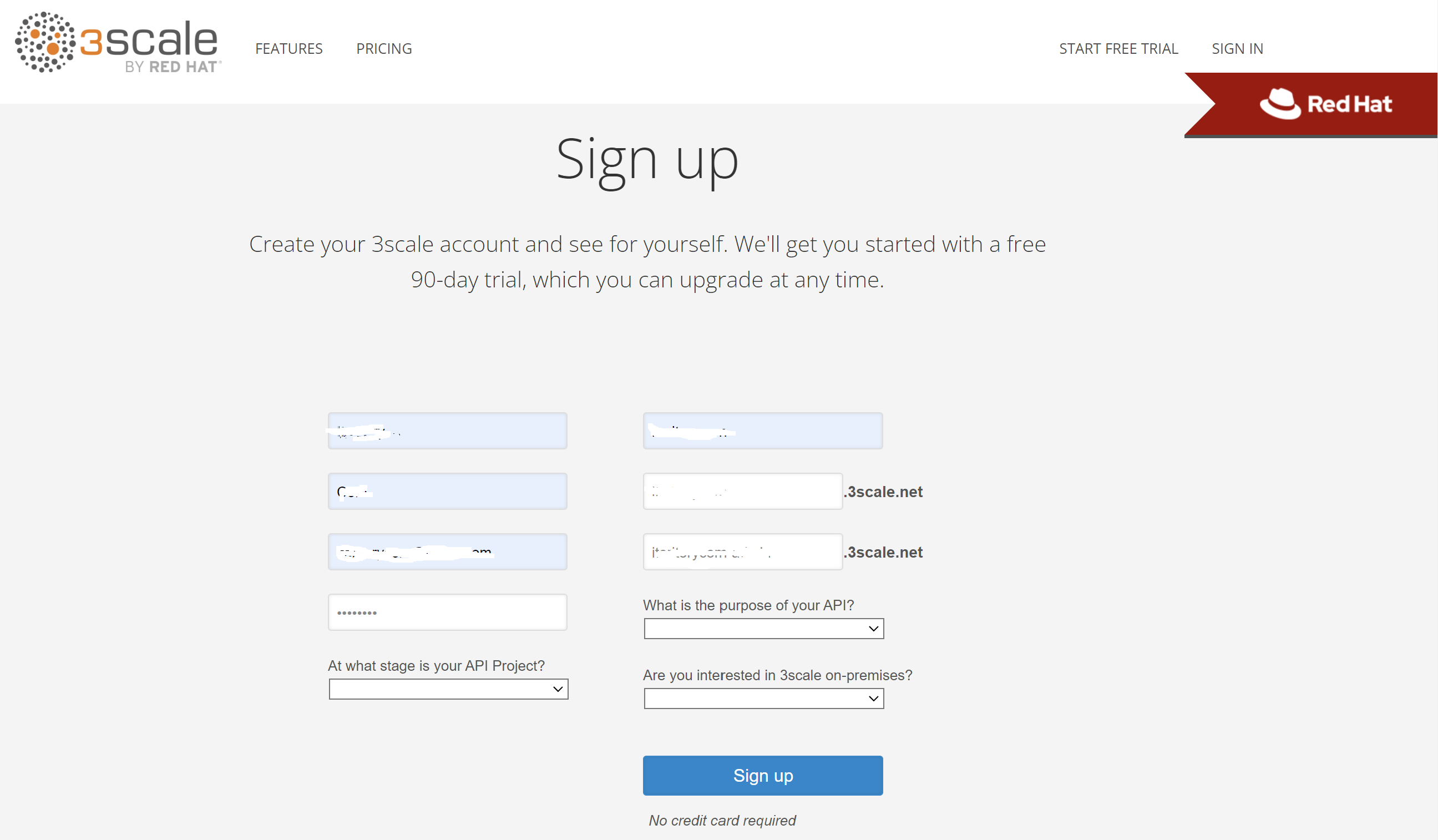 Redhat-3Scale-API-Management-Signup-Form-Filled-Page - iteritory.com